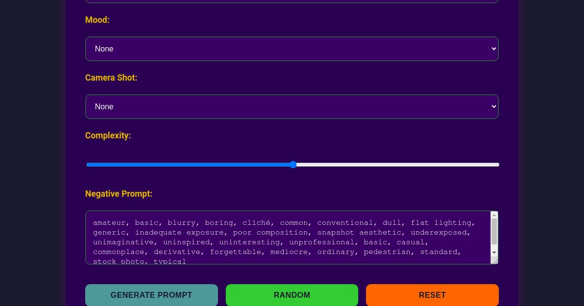 VISIONARY PROMPT GENERATOR