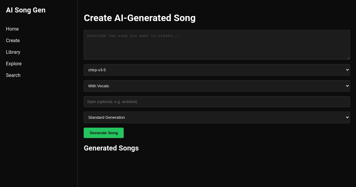 AI Song Generator - Inspired by Suno