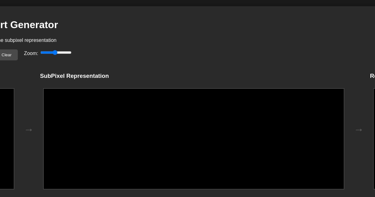 🟠 PARTIAL - Pixel to SubPixel Art Generator