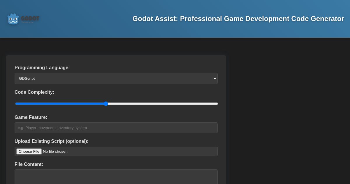Godot Assist: Professional Game Development Code Generator