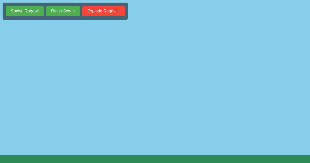 2D Ragdoll Physics Simulator