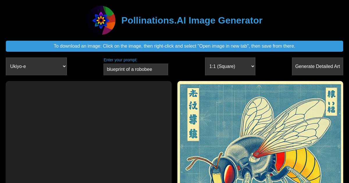 Pollinations.AI Image Generator: Dynamic AI Art Creation