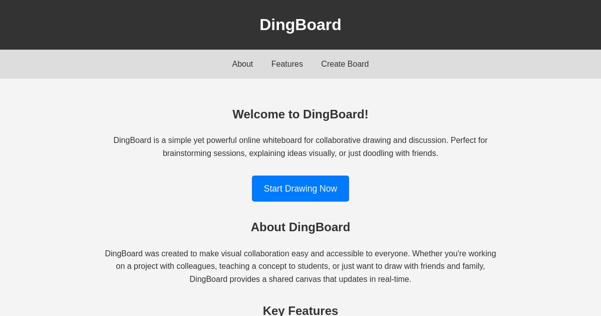 DingBoard - Collaborative Drawing & Discussion