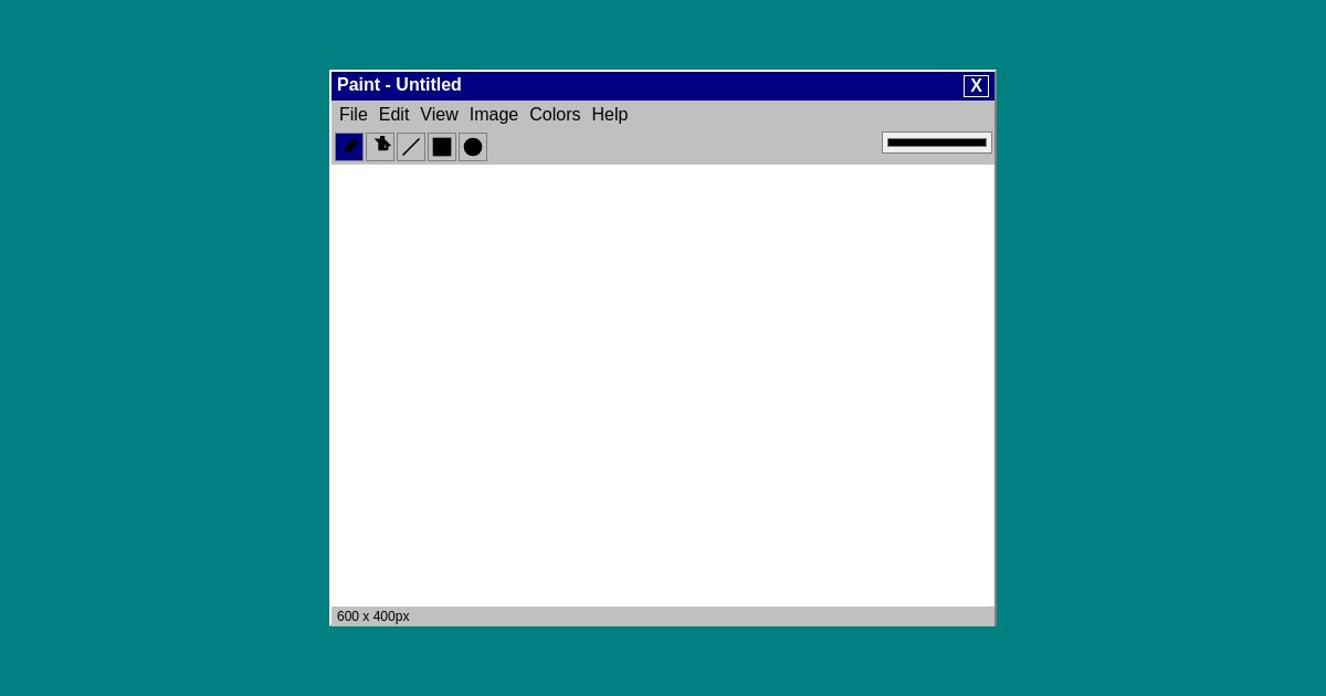 Windows 98 Paint - Untitled