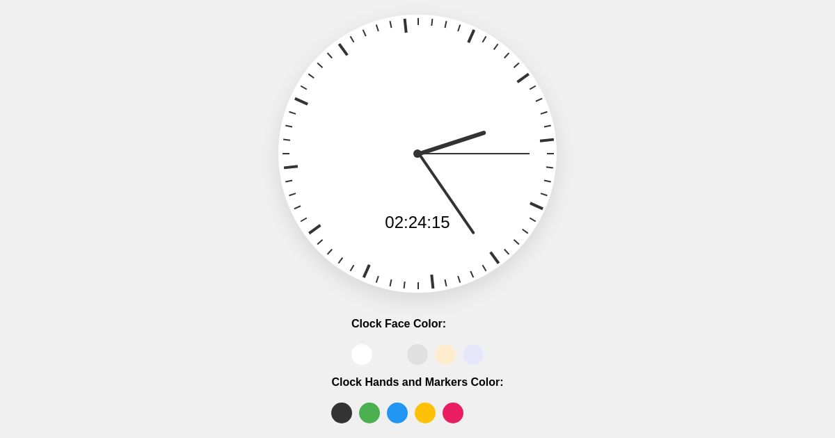Dual-Color Customizable Analog-Digital Clock