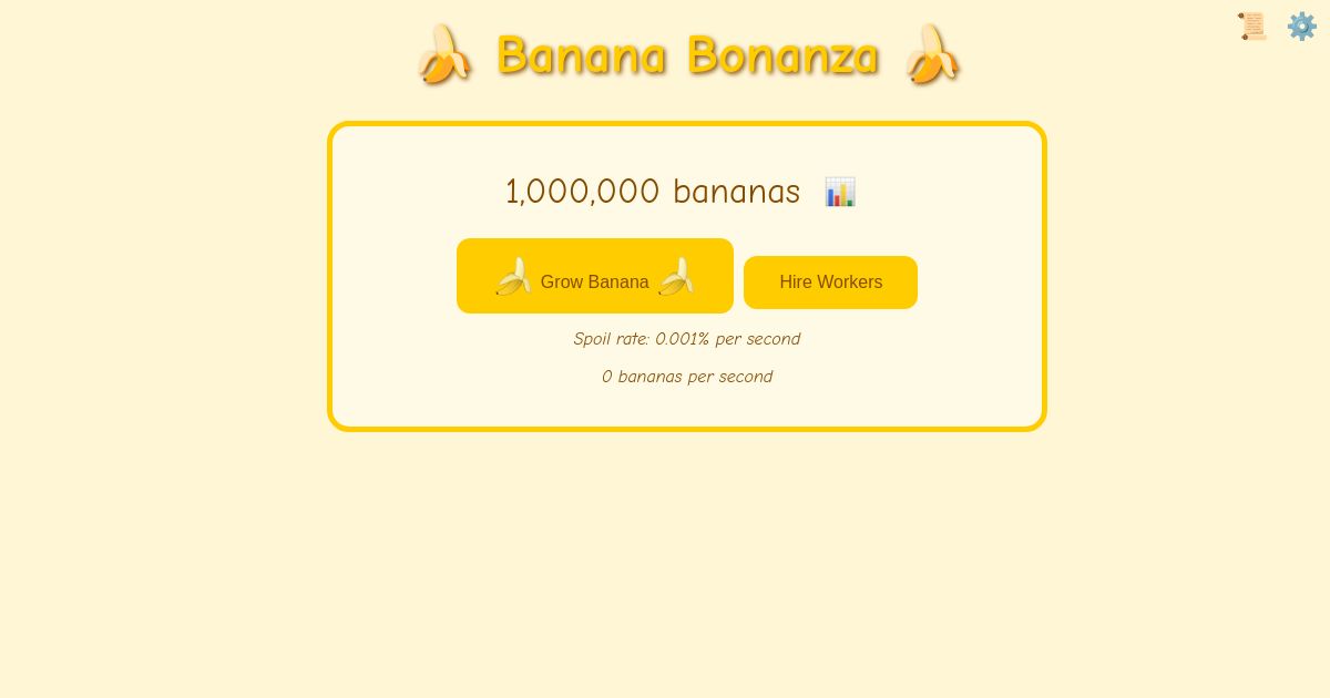 Banana Bonanza - A Fruitful Clicker Adventure