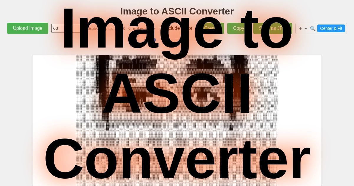 Image to ASCII Converter