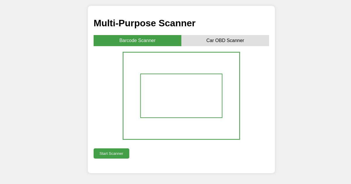 Mobile Barcode & Car Code Scanner