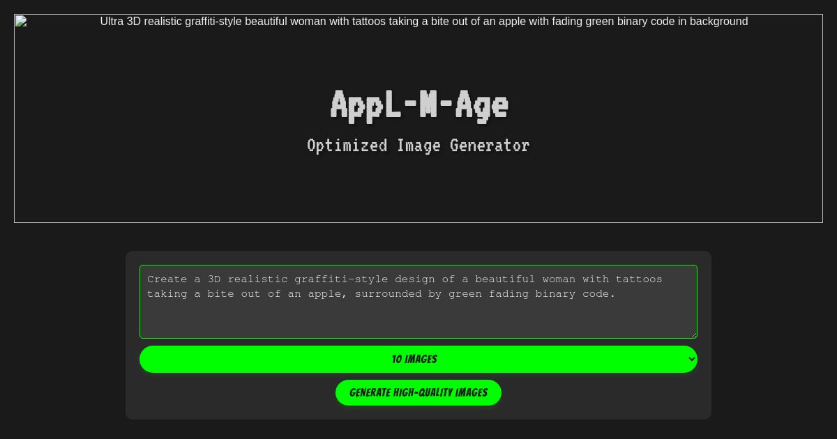 AppL-M-Age: Optimized Image Generator