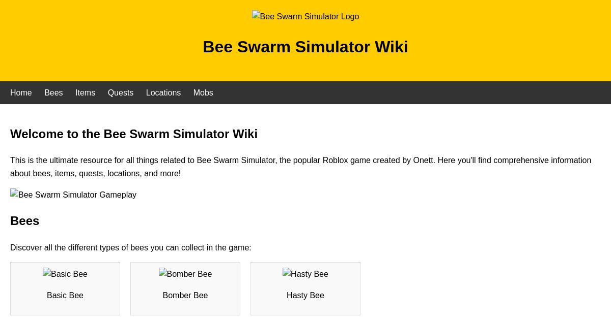 Bee Swarm Simulator Wiki