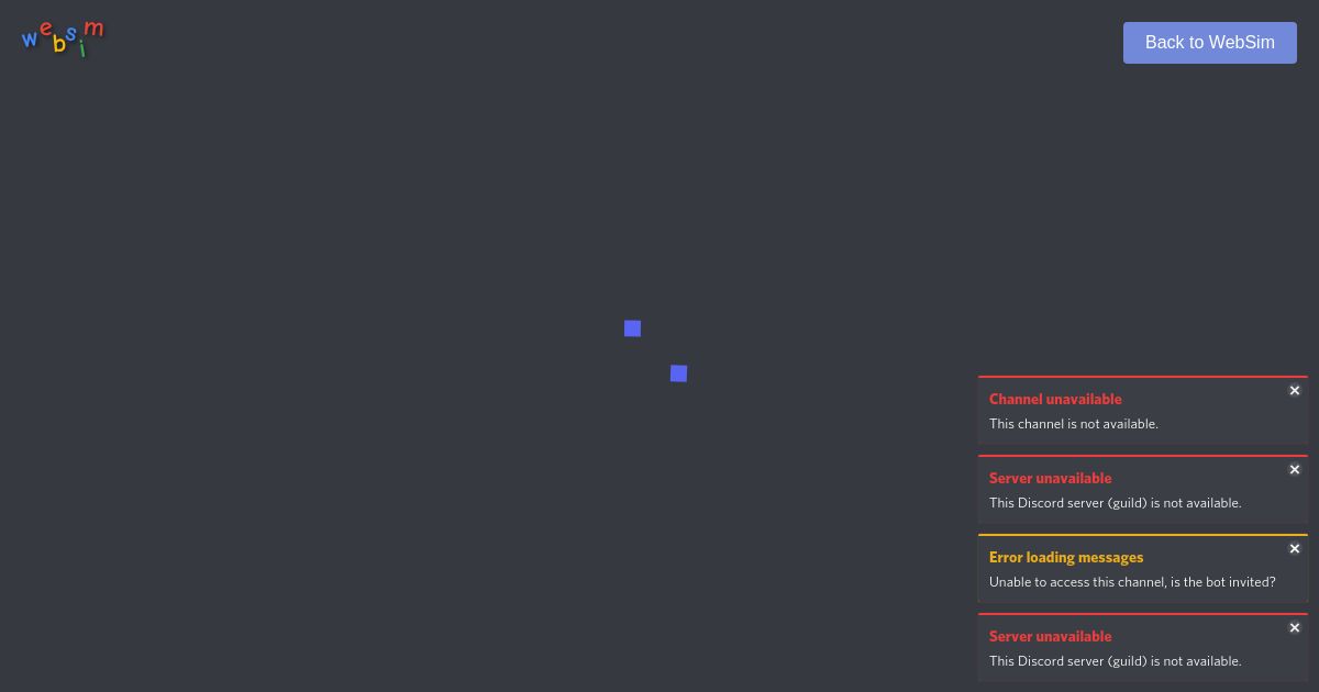 WebSim Discord