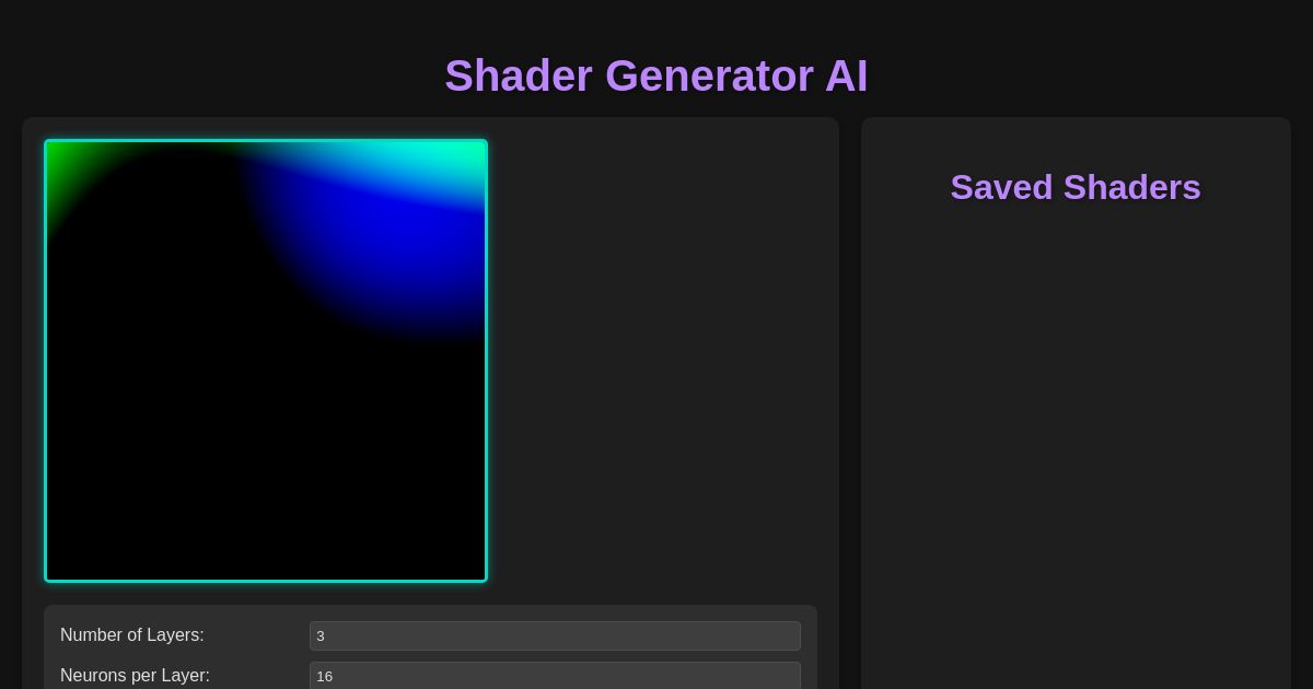 Shader Generator AI