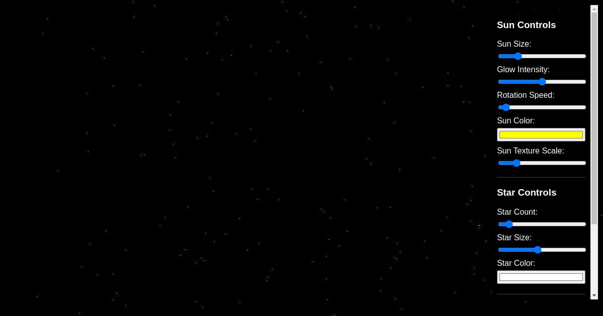 Interactive Sun and Stars Simulatorstyle