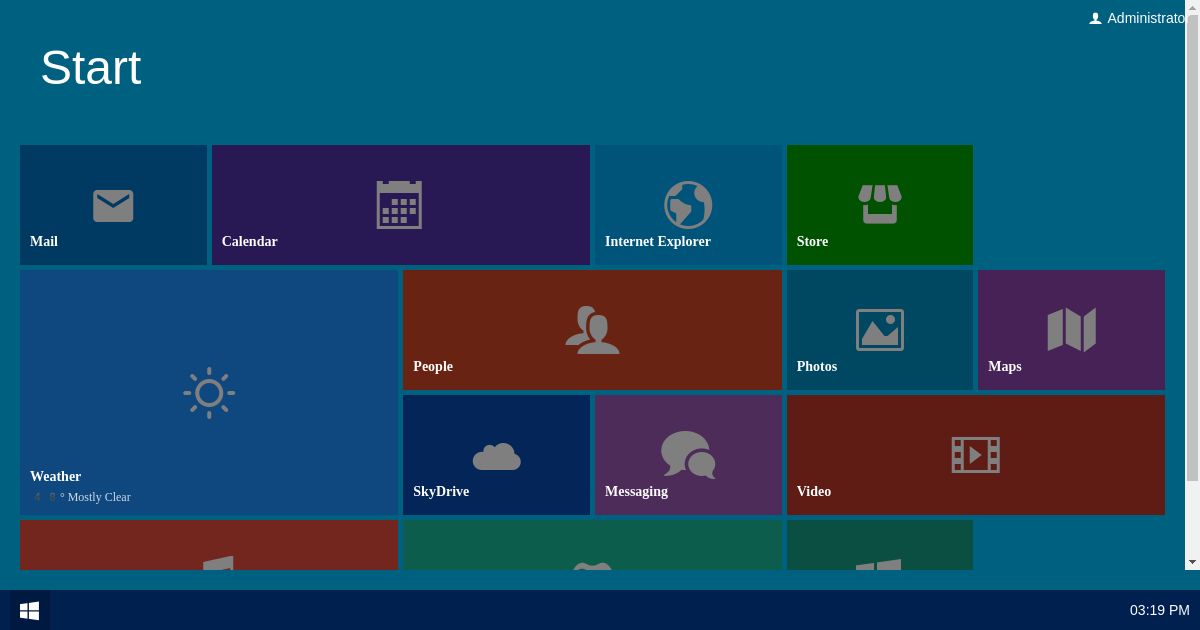 Windows 8.1 - Start Screen