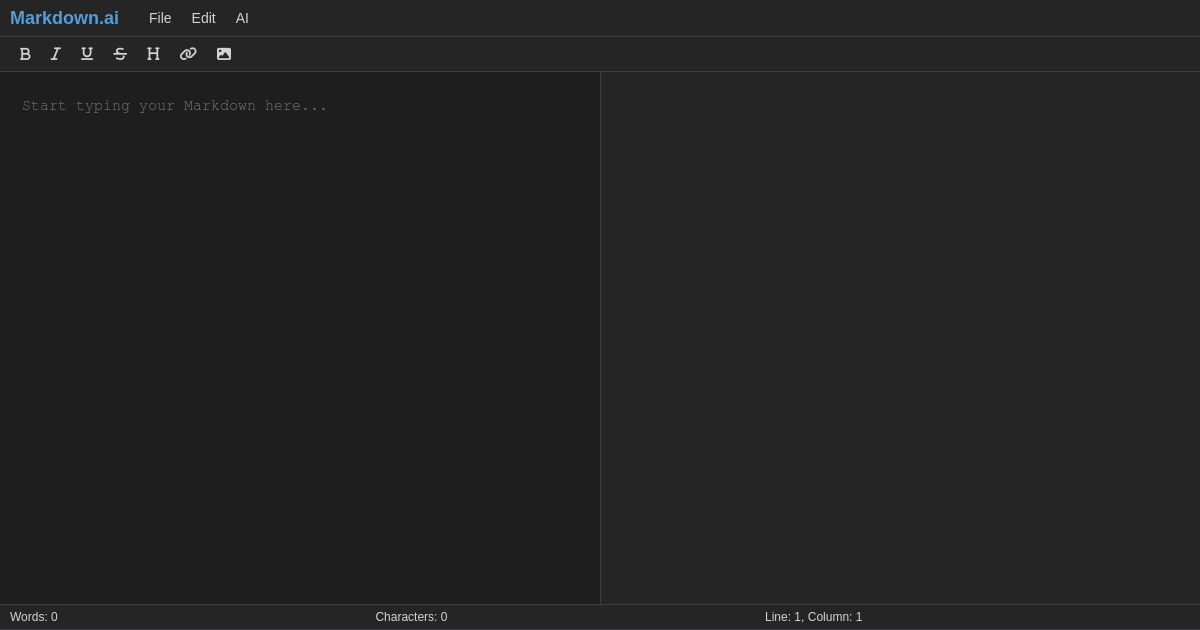 MarkdownAI: Professional Markdown Editor