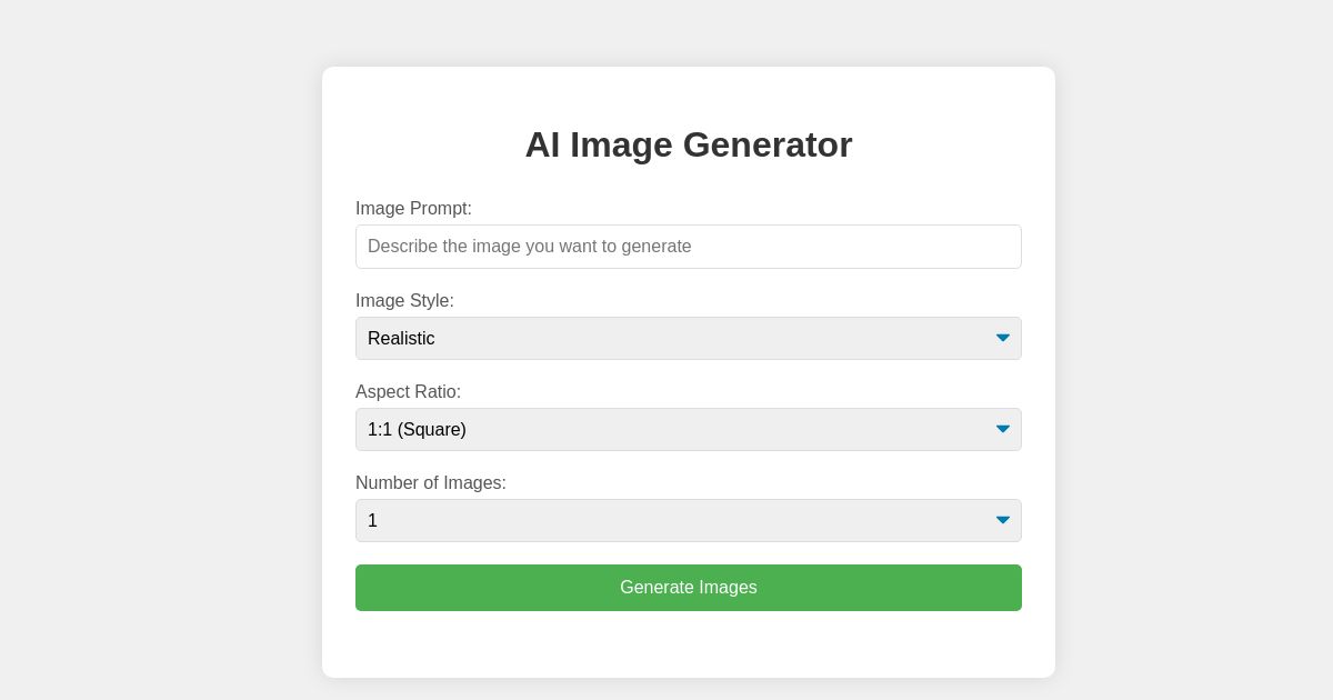 AI Image Generator - WebSim