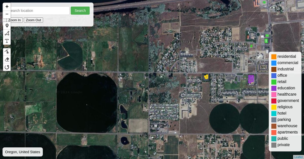 Enhanced Interactive Satellite Map with Improved Search and Location Info