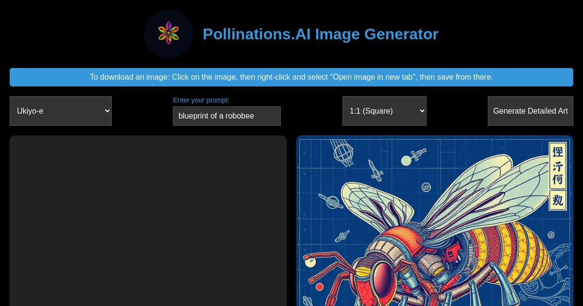 Pollinations.AI Image Generator: Dynamic AI Art Creation