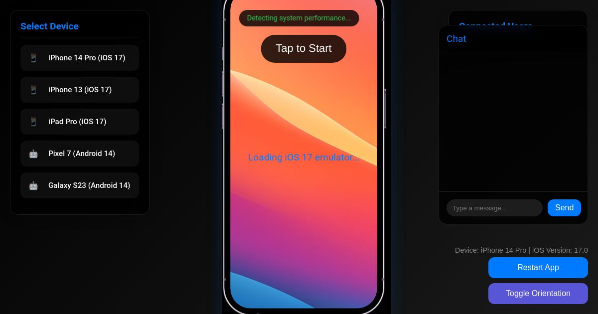 iOS/Android Emulator Hub