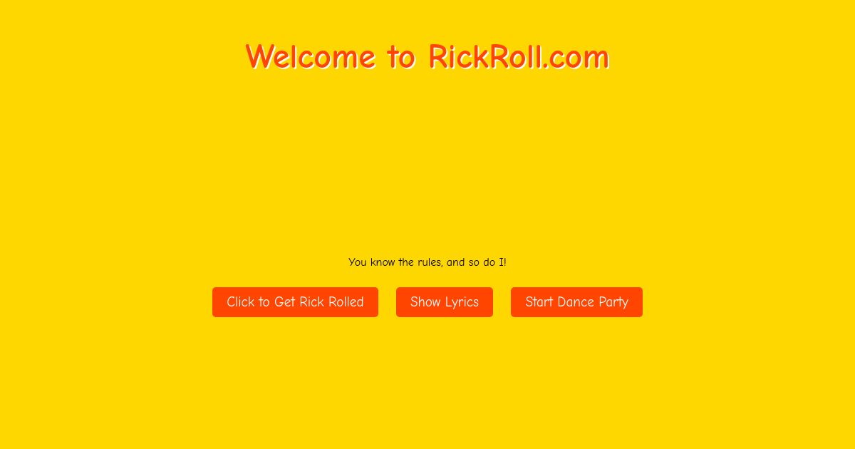 RickRoll.com - The Ultimate Rick Astley Experience