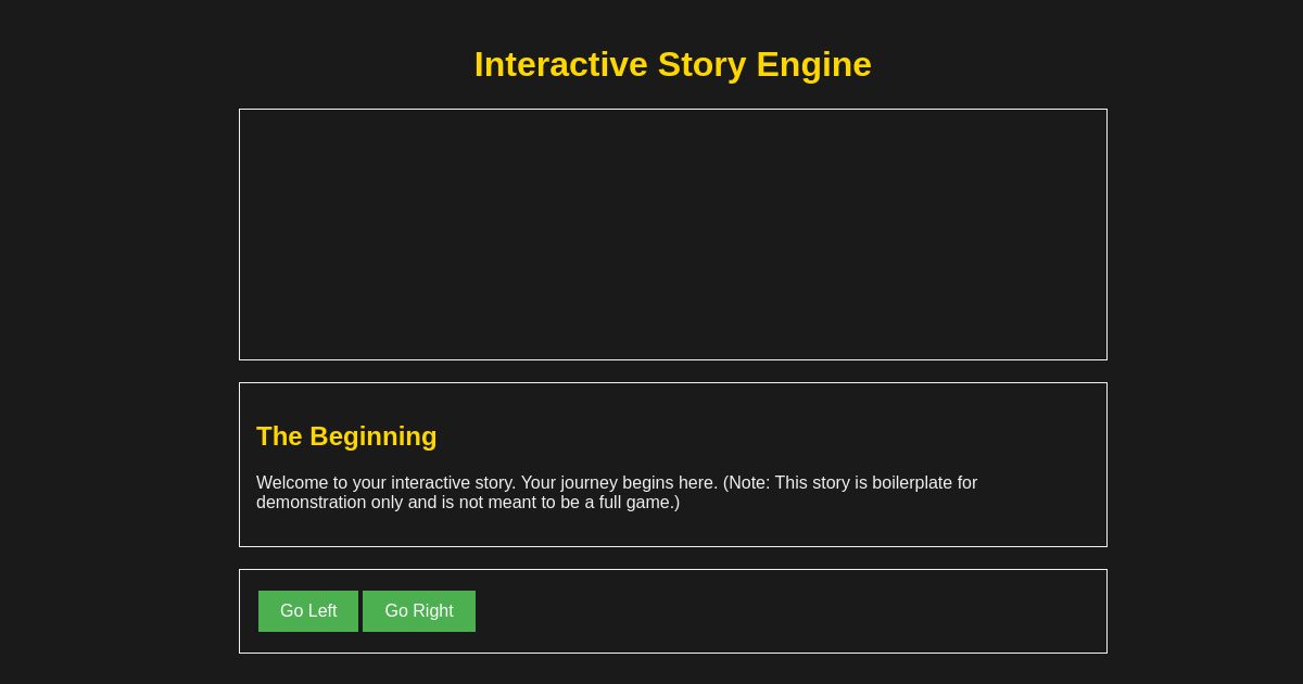 Interactive Story Engine