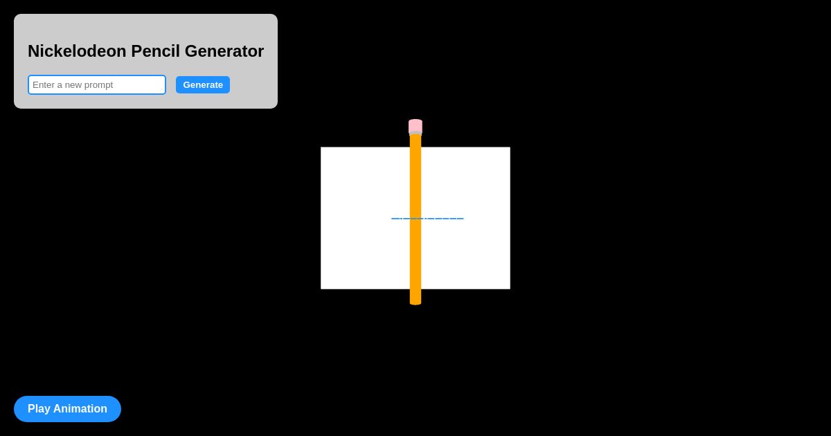AI Animation Generator - Nickelodeon Pencil