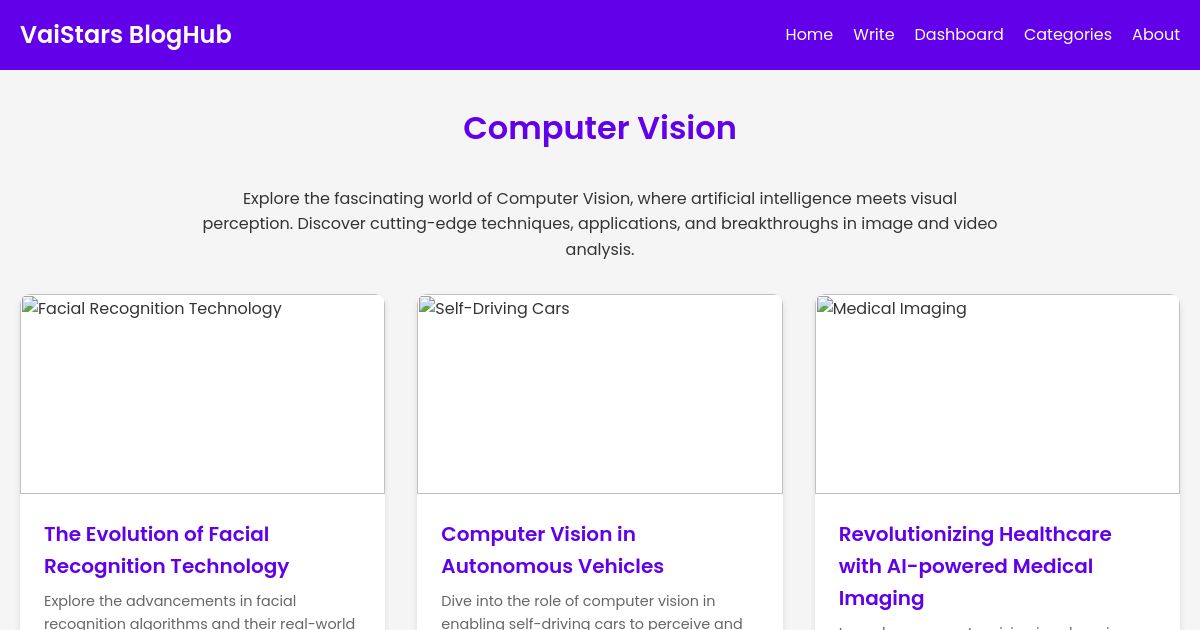 Computer Vision - VaiStars BlogHub