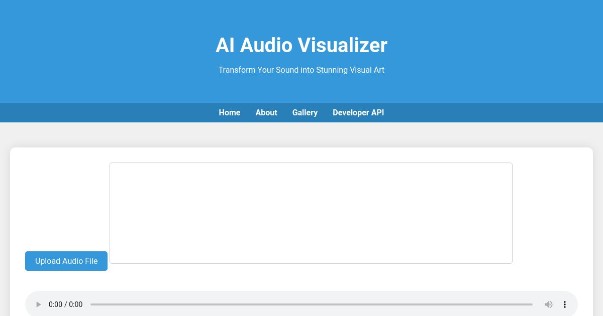 AI Audio Visualizer - Transform Your Sound into Art