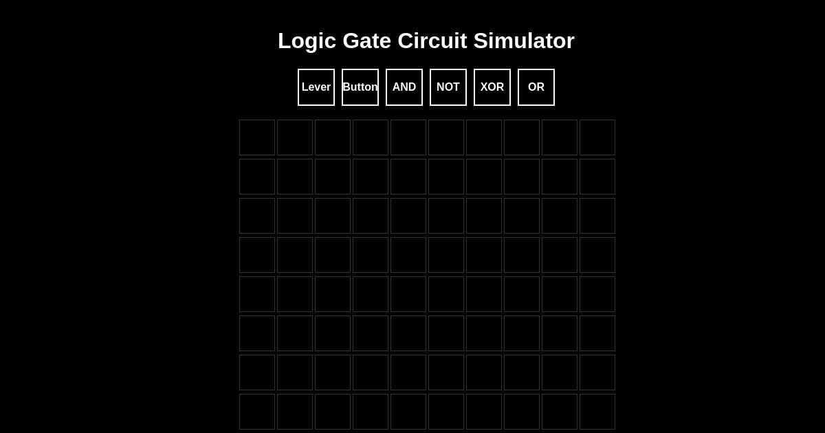 Logic Gate Circuit Simulator