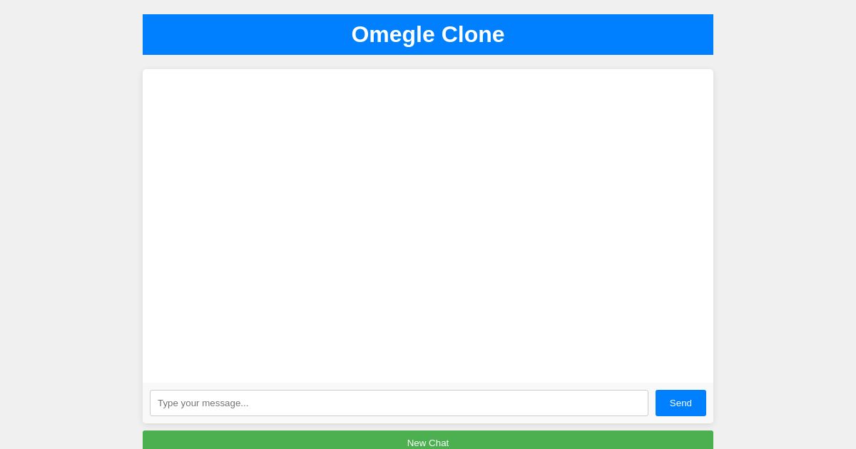 Omegle Clone