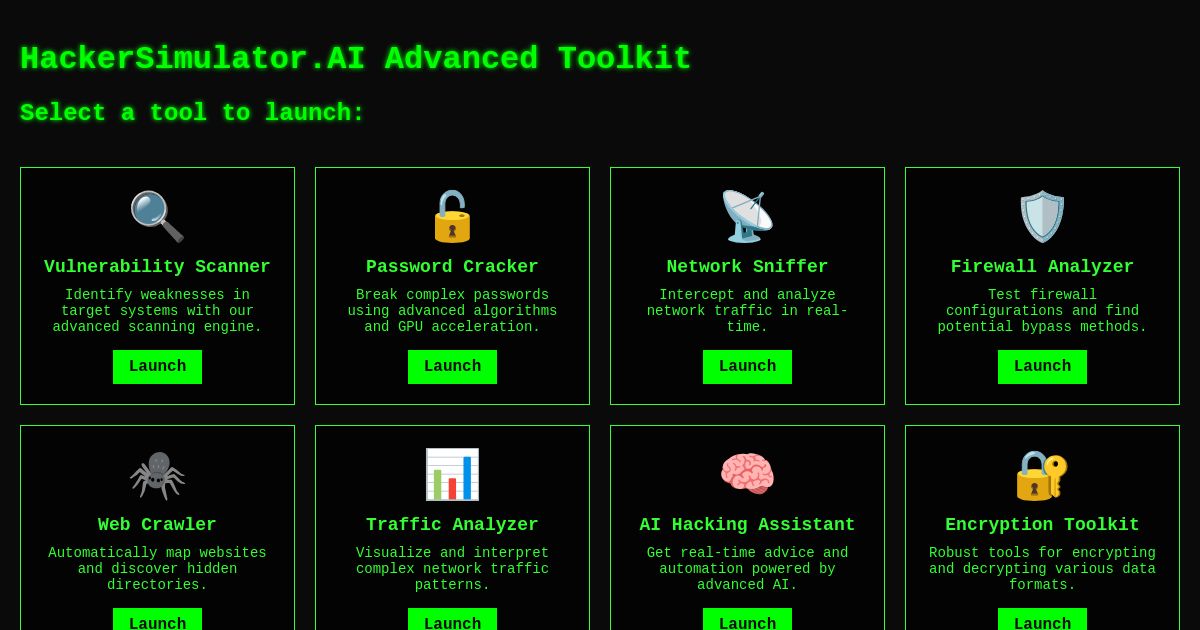 HackerSimulator.AI - Advanced Hacking Toolkit