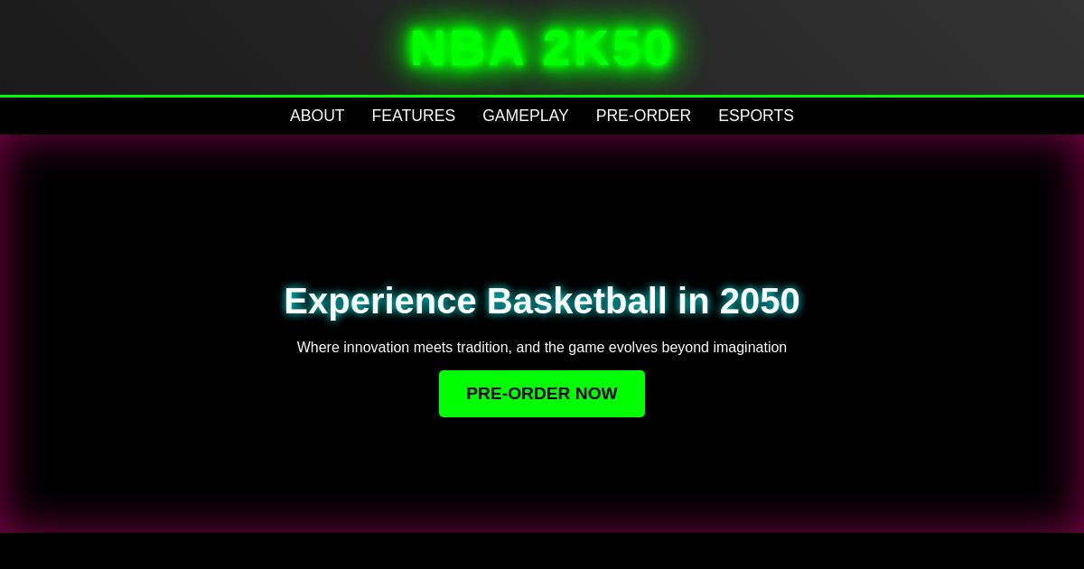 NBA 2K50: The Future of Basketball sty