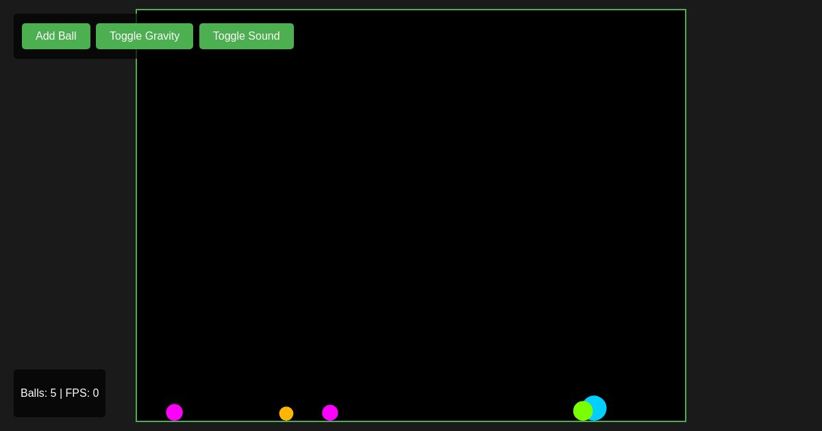 Satisfying Simulations - Bouncing Balls with Sound