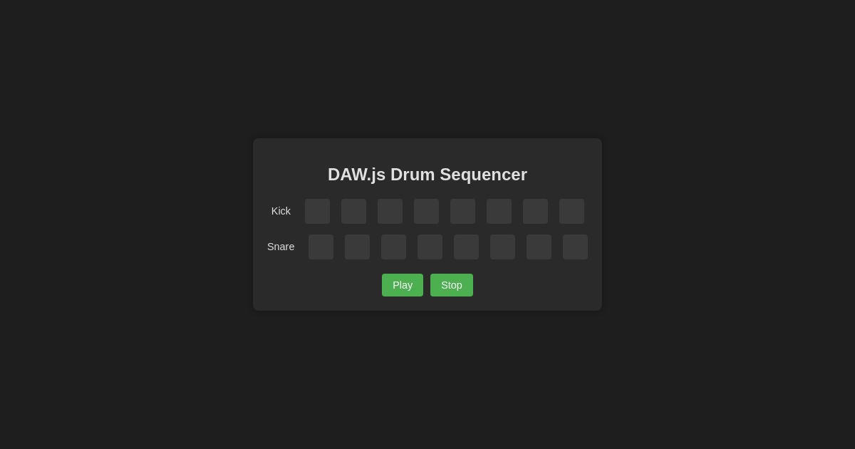 DAW.js - Drum Sequencer