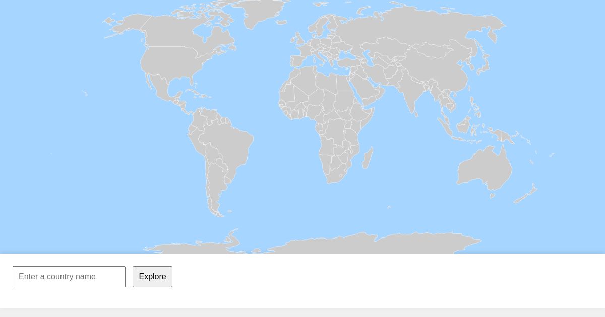 Interactive World Map Explorer