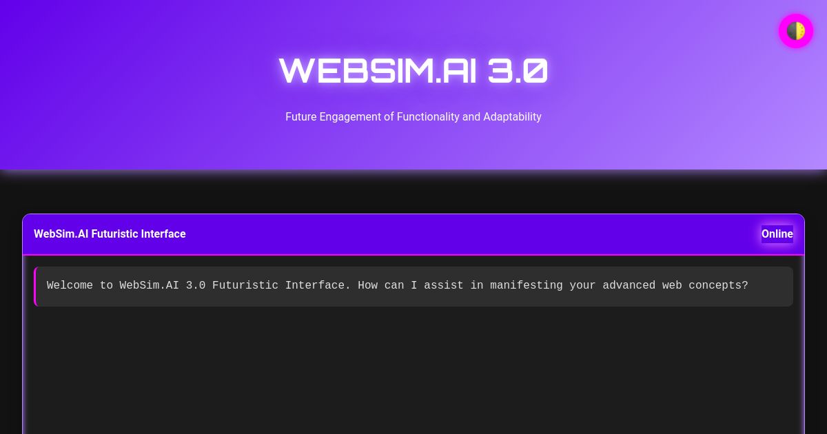 WebSim.AI 3.0 - Future Engagement
