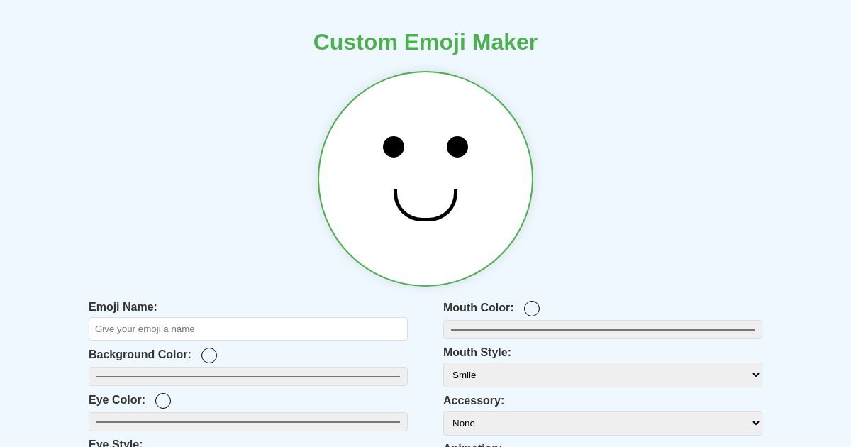 Custom Emoji Maker - Bring Your Emojis to Life!