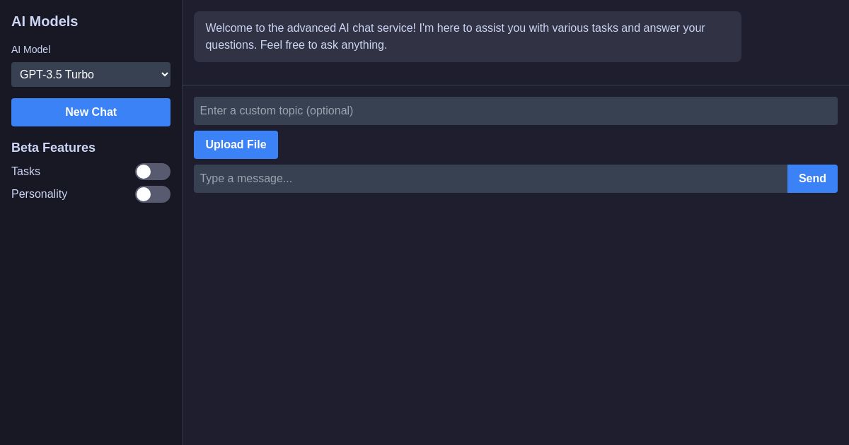 Advanced AI Chat Service
