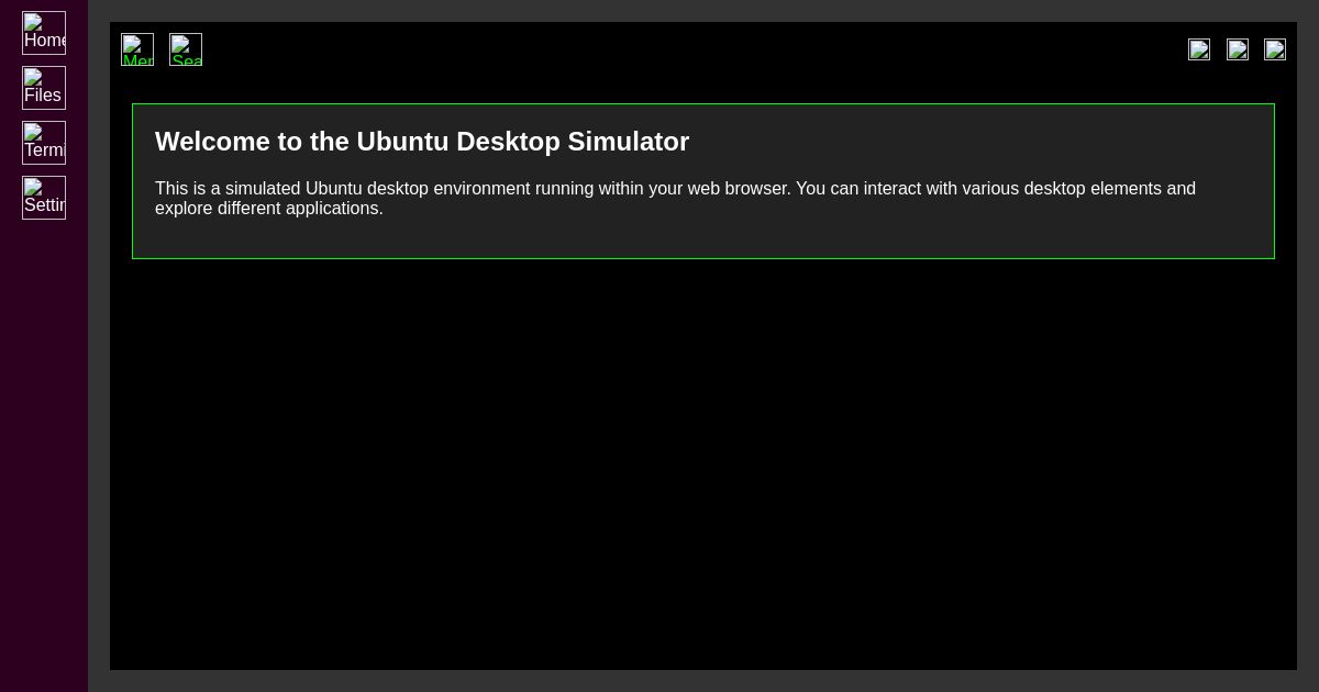 Ubuntu Desktop Simulator