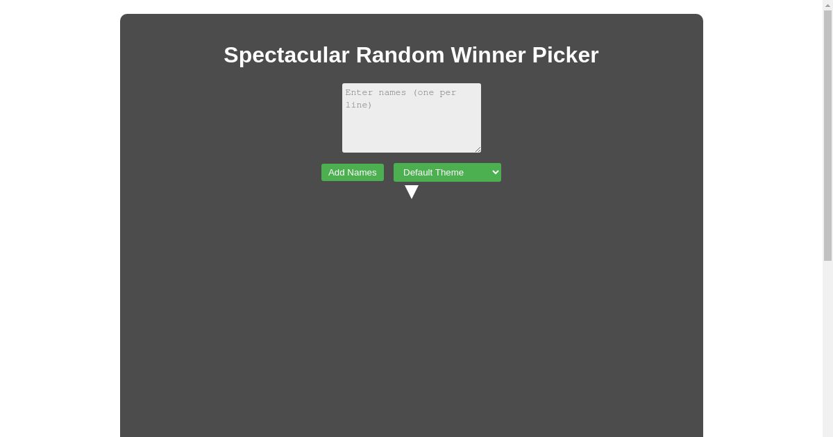 Spectacular Random Winner Picker Wheel with Custom Themes