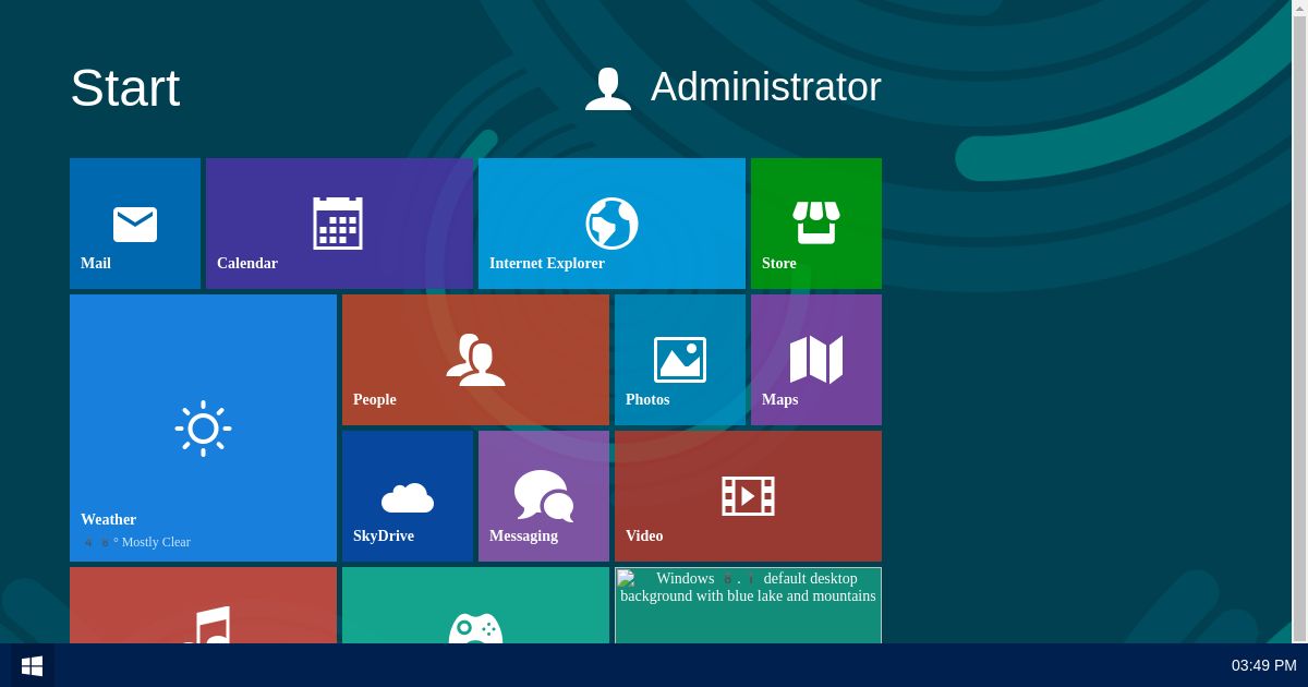 Windows 8.1 - Start Screen