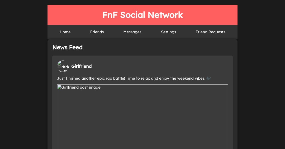 FnF Social Network - Home