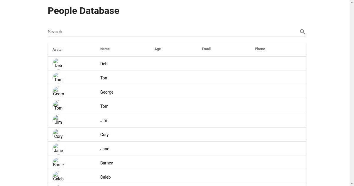 People Database