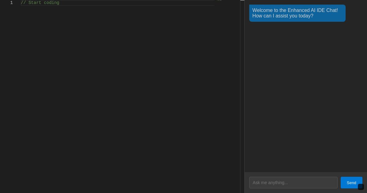 Monaco AI IDE Chat V13