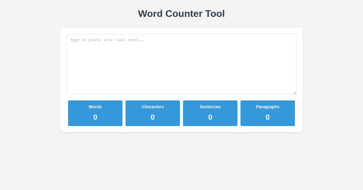 Word Counter Tool