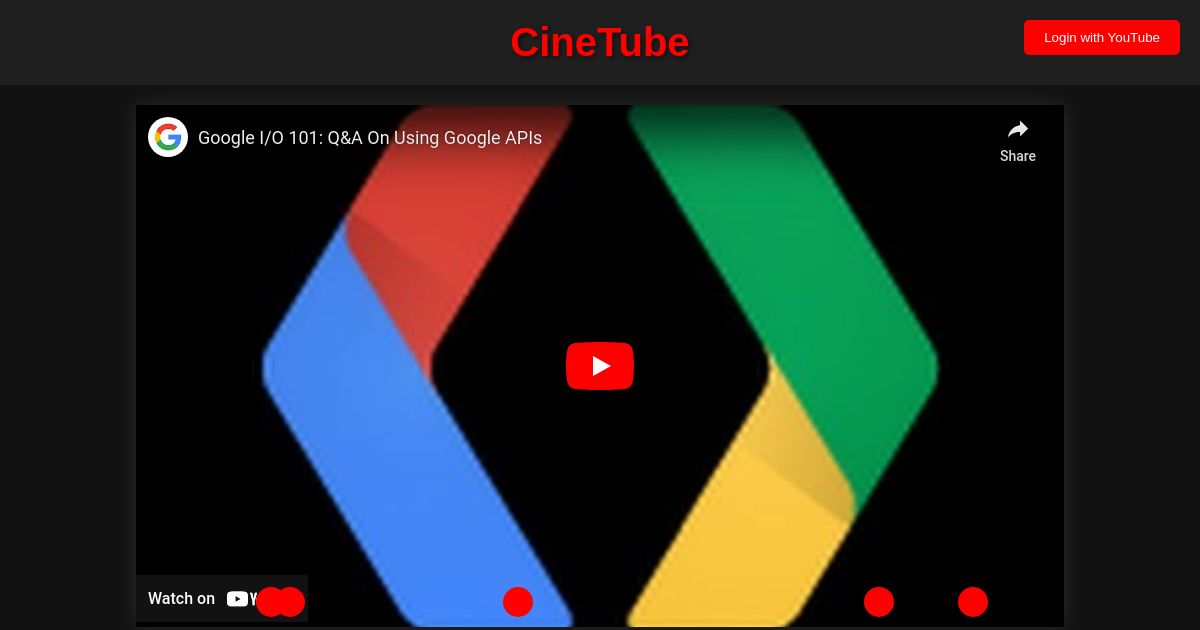 CineTube - A Cinematic YouTube Experience