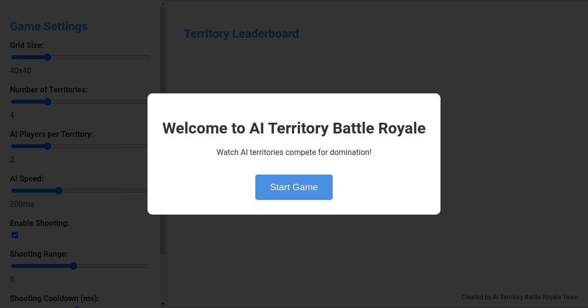 AI Territory Battle Royale
