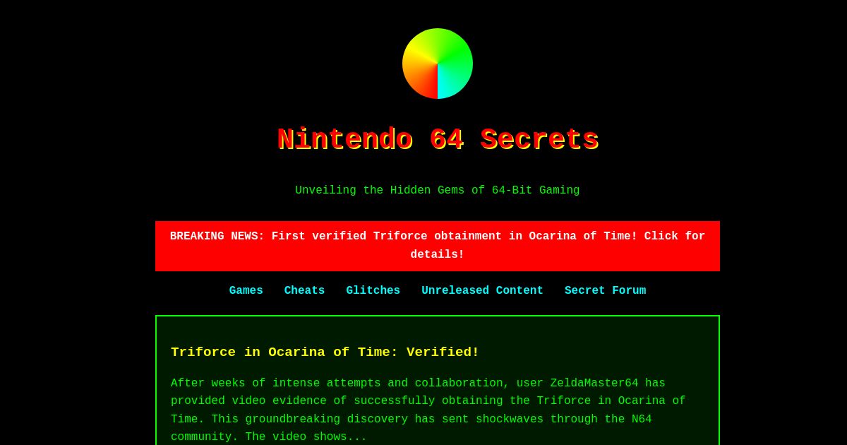 Nintendo 64 Secrets - Unveiling the Hidden Gems of 64-Bit Gaming