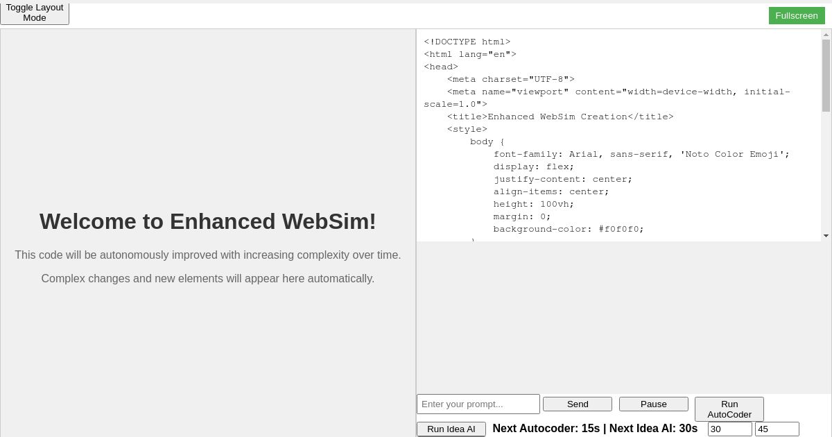 WebSim Dual Window Editor