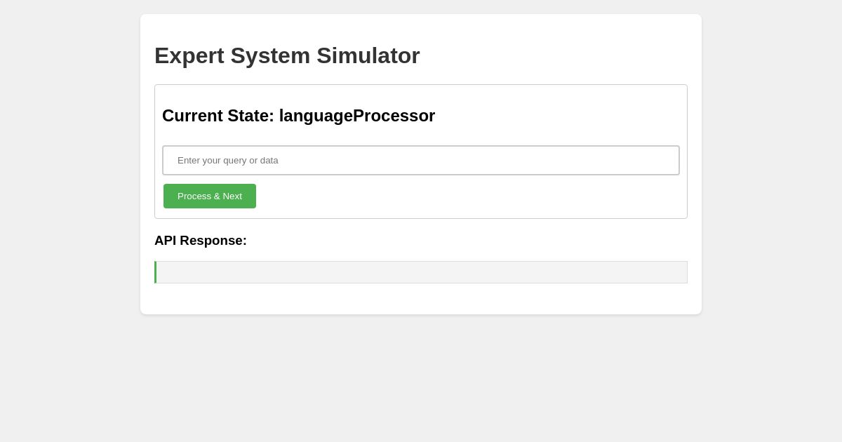 Expert System Simulator s